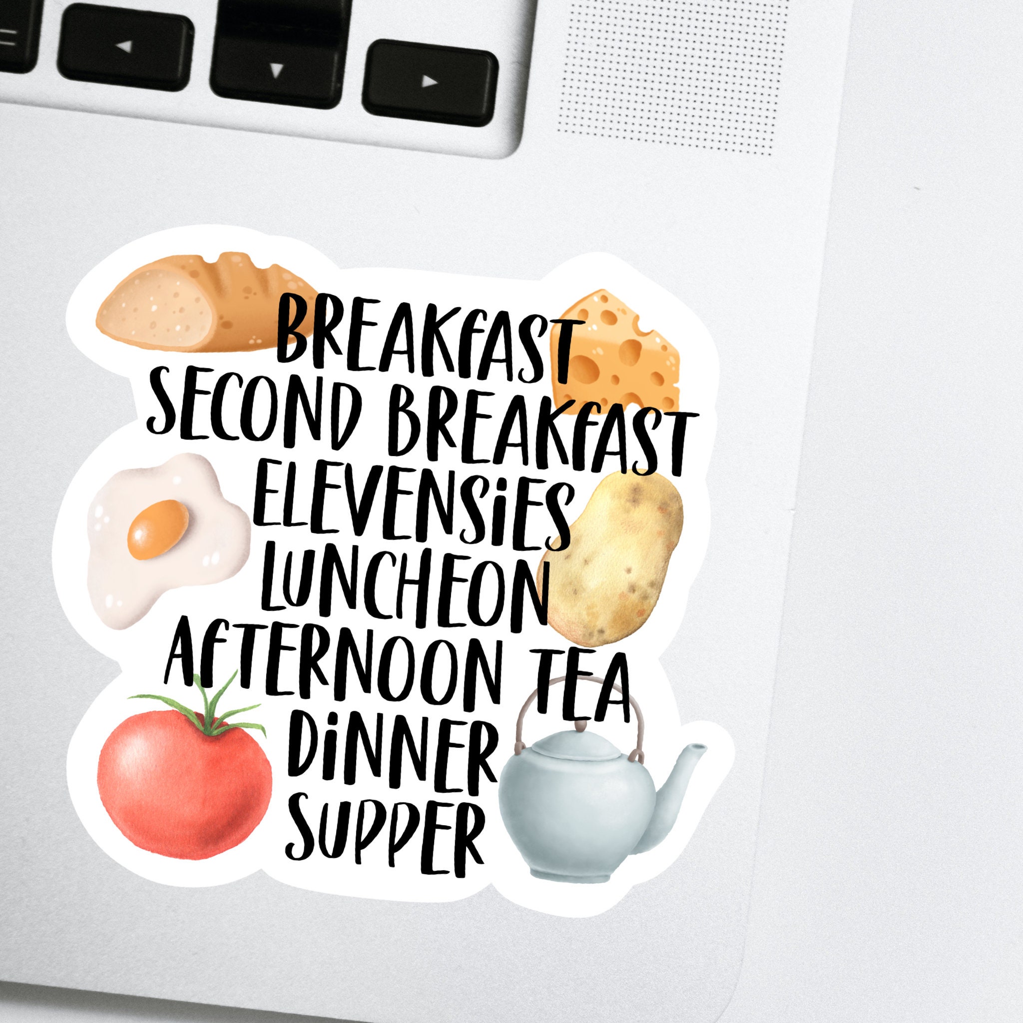 The Hobbit Diet Sticker JRR Tolkien LOTR Sticker Lord of - Etsy