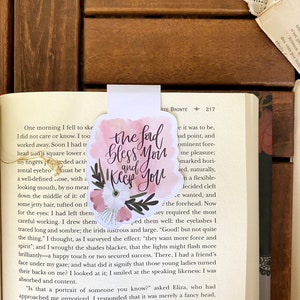 The Blessing Magnetic Bookmark, Watercolor Bookmark, Christian Bookmark ...