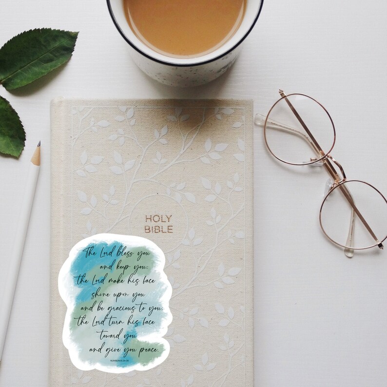 The Blessing Sticker Christian Stickers Water Bottle - Etsy