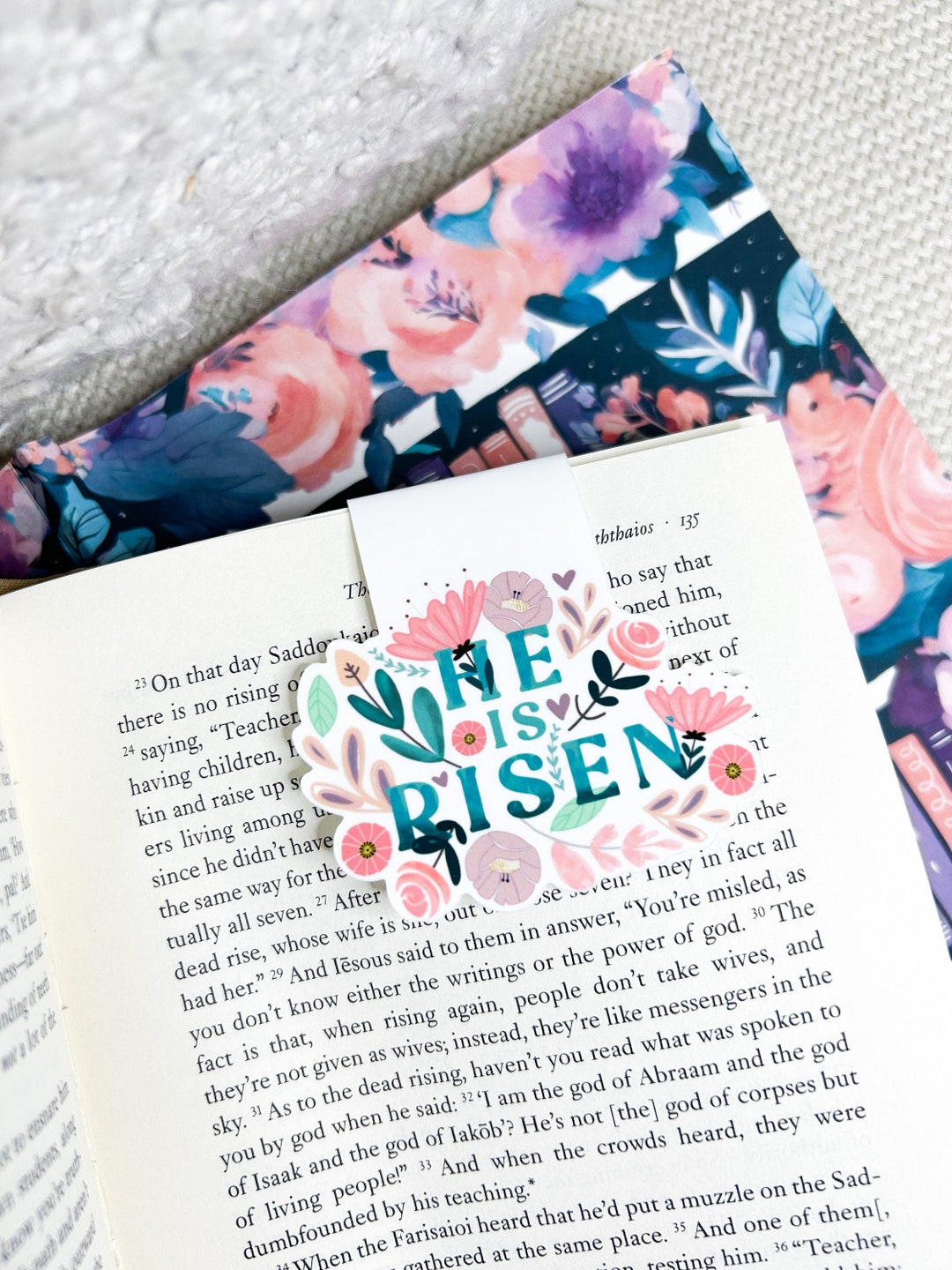 He is Risen, Easter Bookmark, Bible Verse Bookmarks, Bible Journaling ...