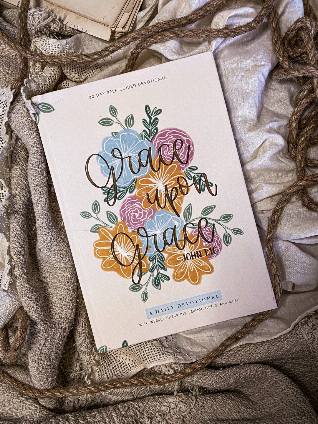 Grace Upon Grace Devotional Journal, Devotional for Women, Daily ...