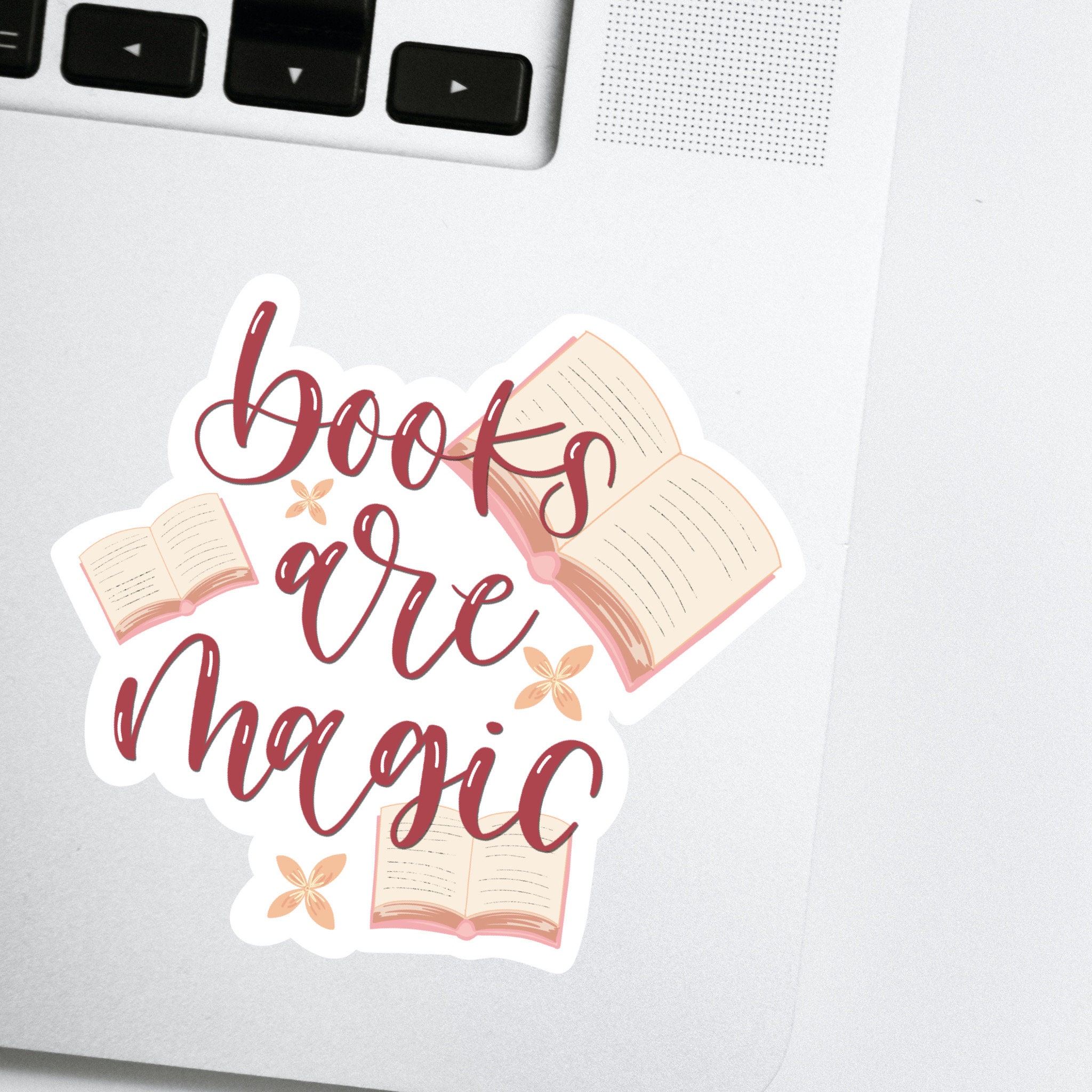 Books Are Magic Sticker Bookstagrammer Sticker Bibliophile | Etsy