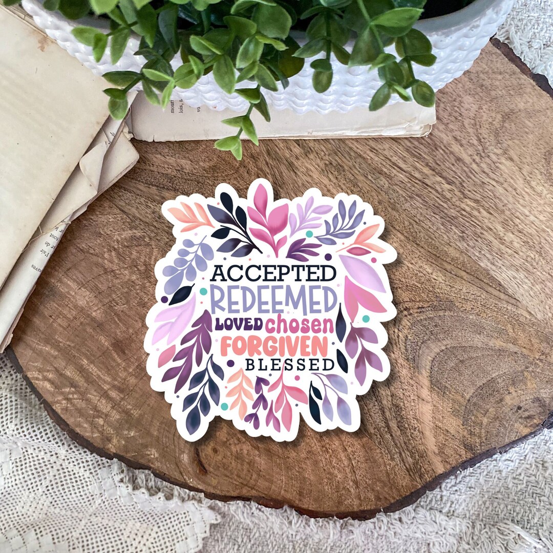 Redeemed Sticker, Bible Sticker, Christian Merch, Jesus Sticker ...