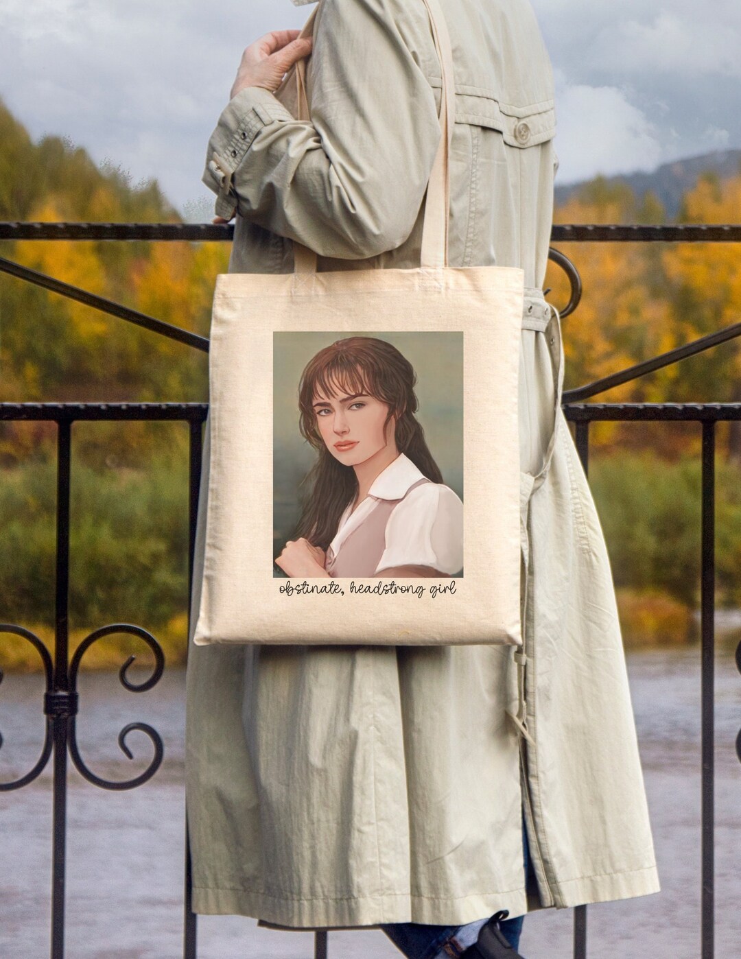 Pride and Prejudice Tote Bag, Jane Austen Tote Bag, Bookish Tote Bag ...