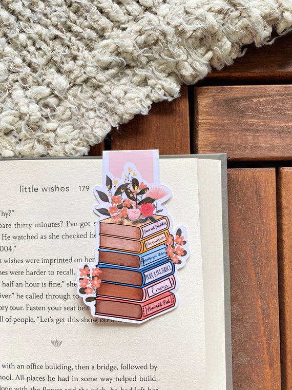 Jane Austen Magnetic Bookmark Jane Austen Bookmark Jane | Etsy