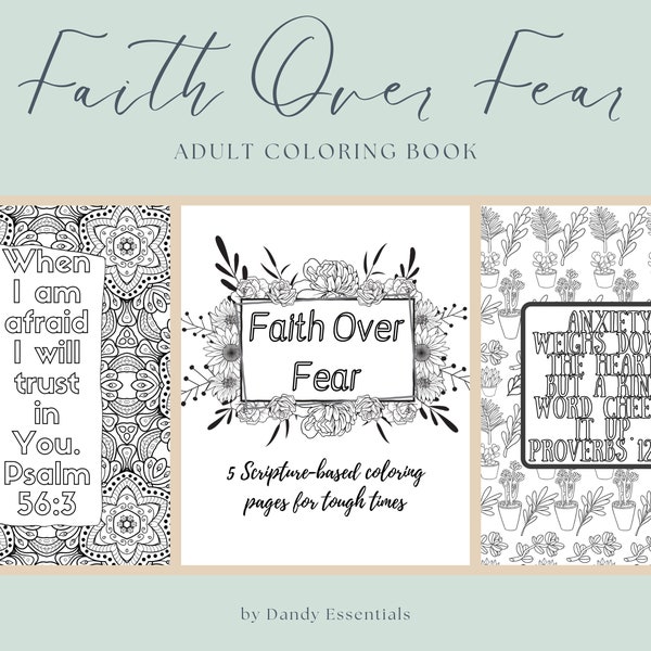 Fear Not Coloring Pages - Etsy