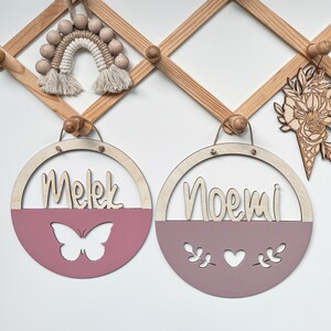 Die-cut Name Tag in Color Door Sign Nursery Baby Room - Etsy