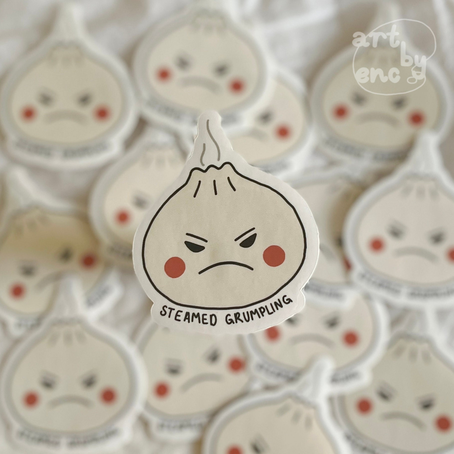 Buy Steamed Grumpling Dumpling Pun Vinyl Sticker 2.4x3 Online in India ...