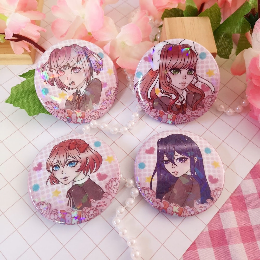 Doki Doki Literature Club Buttons - Etsy