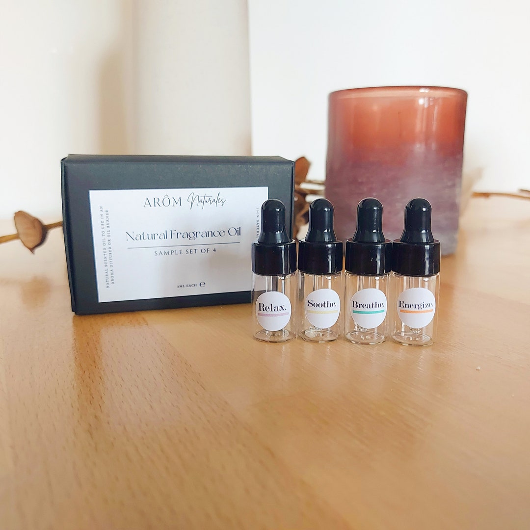 Natural Fragrance Oil Sample Set - Essential Oil for Diffuser - Arôm ...