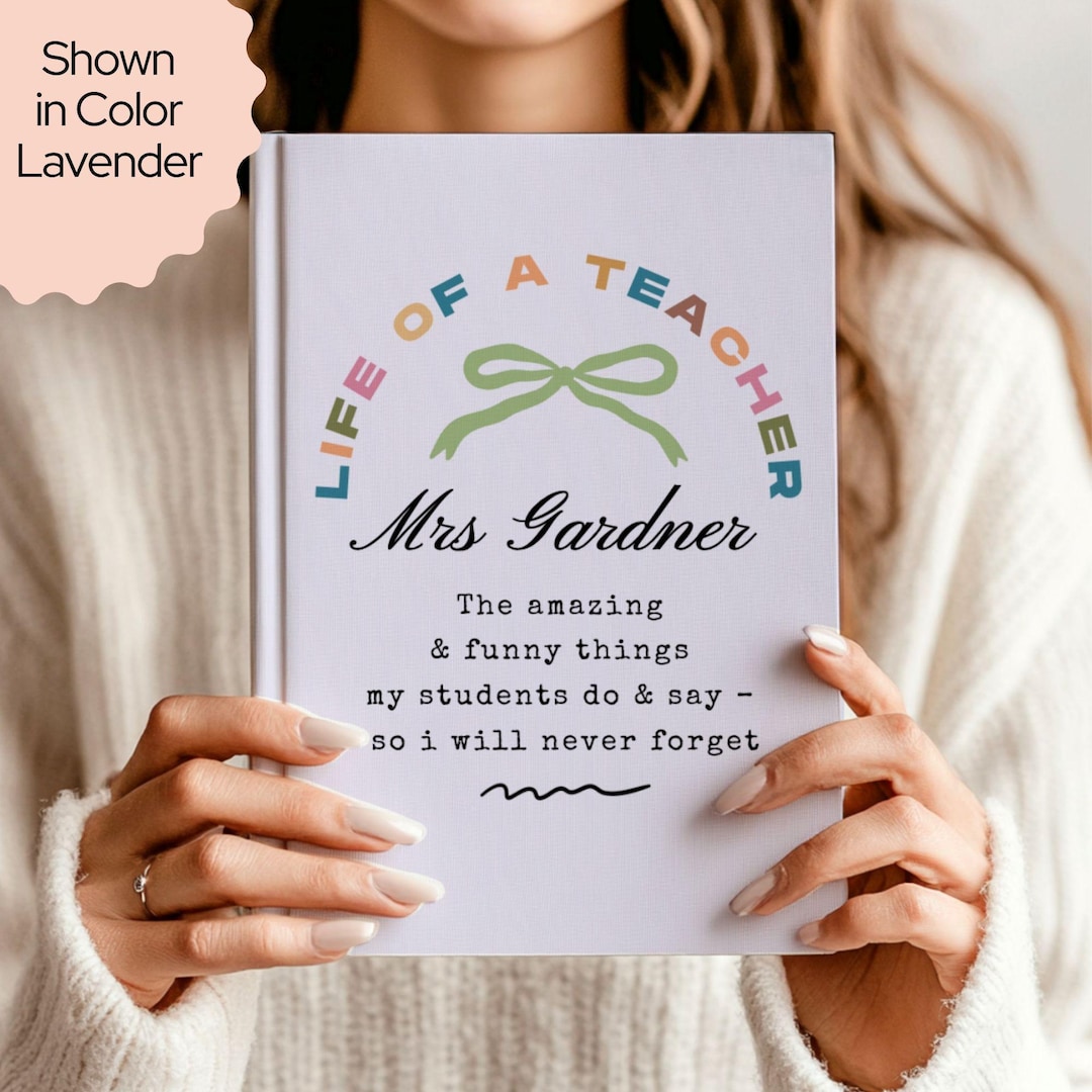Personalized Teacher Appreciation Gift Journal, Funny Custom Teacher ...