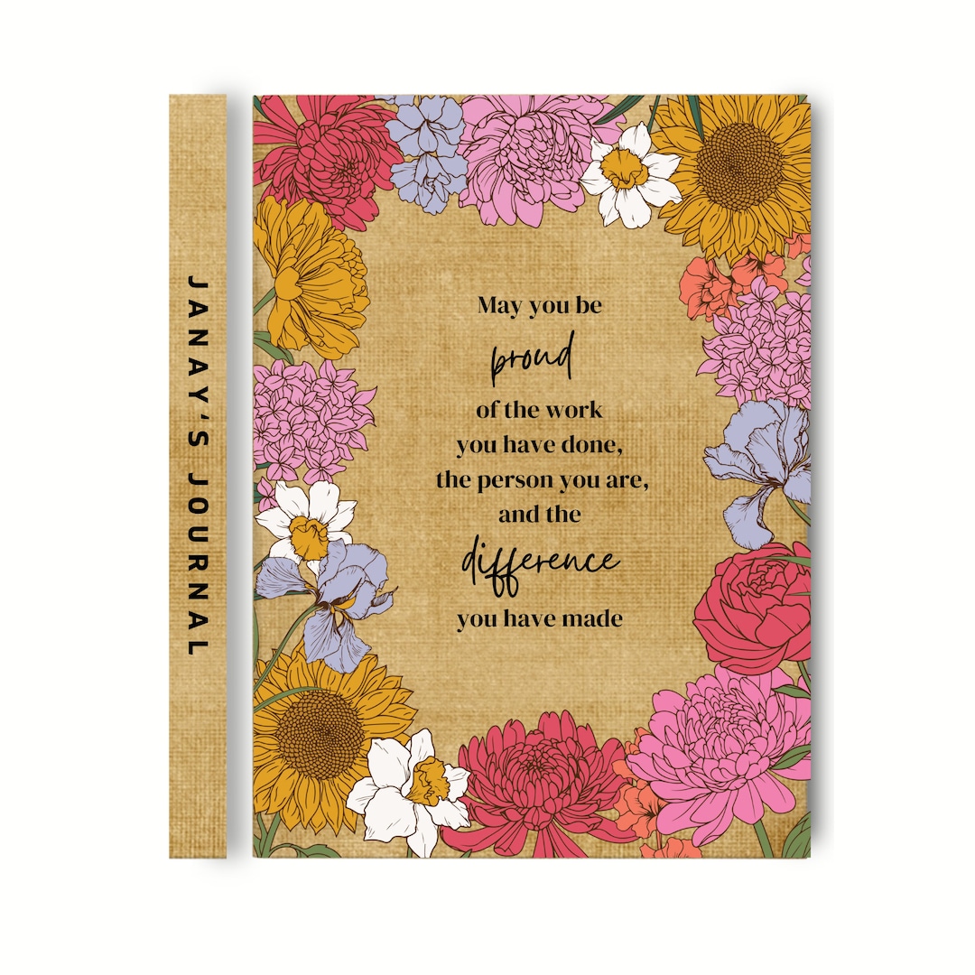 Personalized Retirement Gift Journal, May You Be Proud - Difference You ...