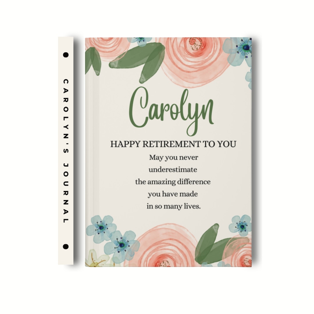 Retirement Gifts for Women Personalized, Memory Book, Unique Retirement ...