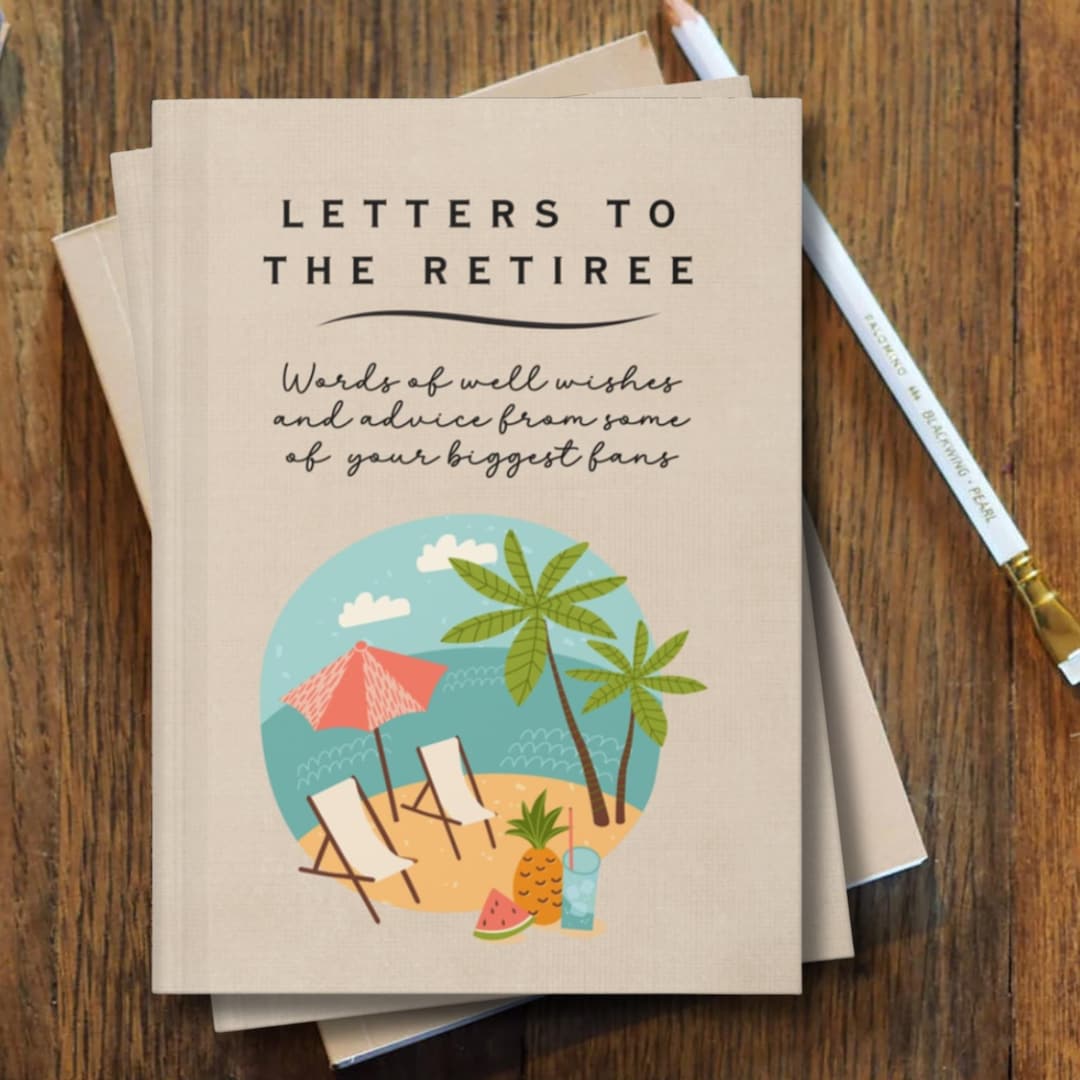 Custom Retirement Guest Book, Letters to the Retiree, Retirement Gifts ...