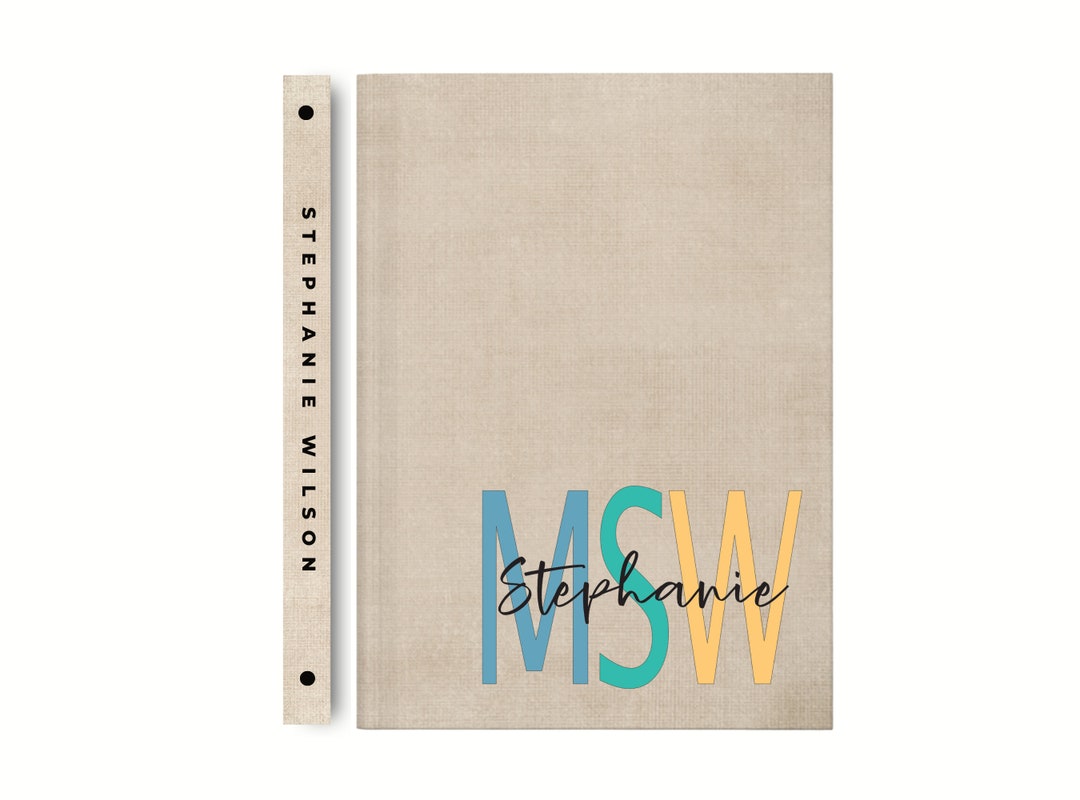 Personalized Social Worker Gift, MSW Graduation Gift Journal, School ...