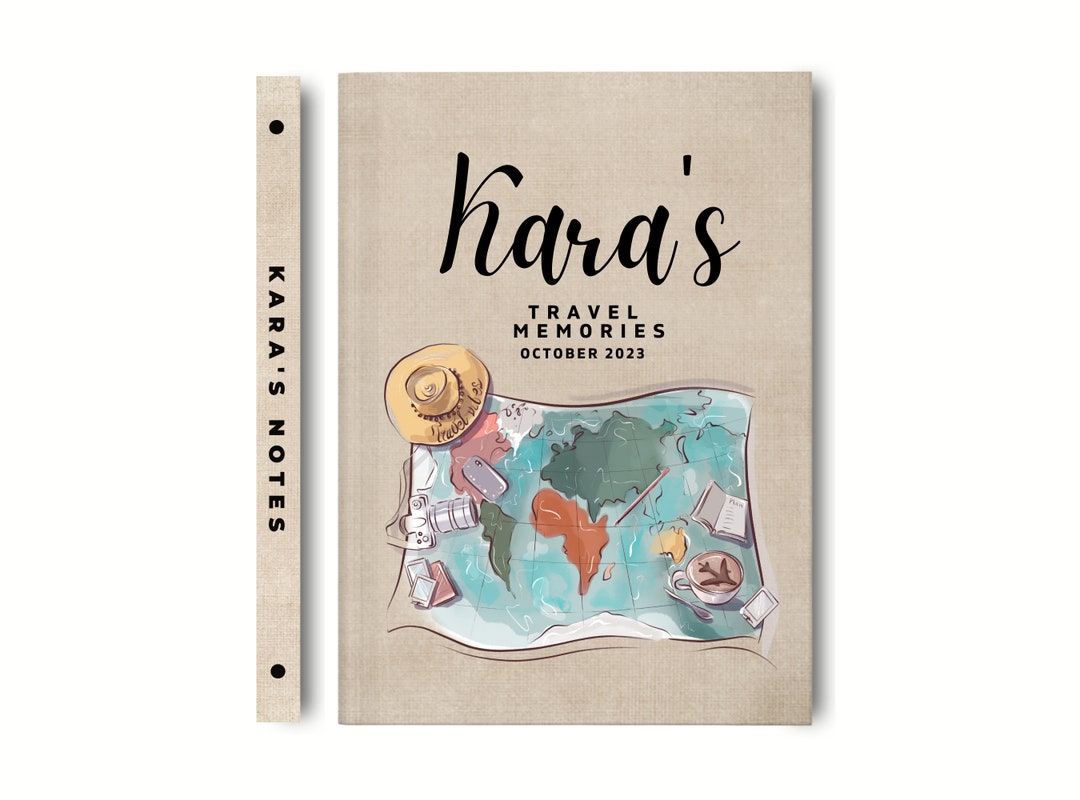 Personalized Travel Journal Notebook, Travel Lover Gift, Gift for ...