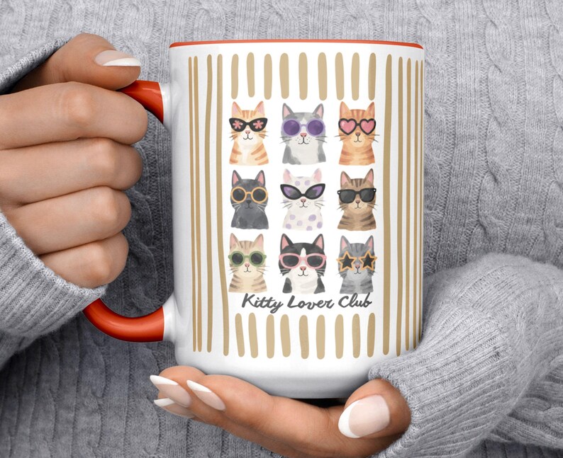 Kitty Lover Mug, Crazy Cat Lady Coffee Cup, Funny Cat Mom Gift - Etsy