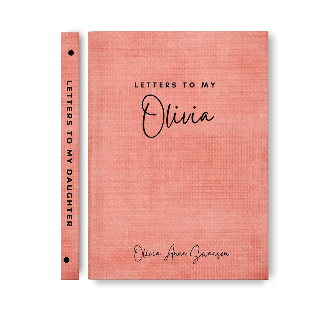 Letters to My Daughter Son Baby Journal, Personalized Baby Notebook ...