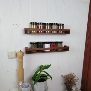 Spice Shelf, Wall Shelves, Large Spice Rack, Spice Organizer, Spice ...