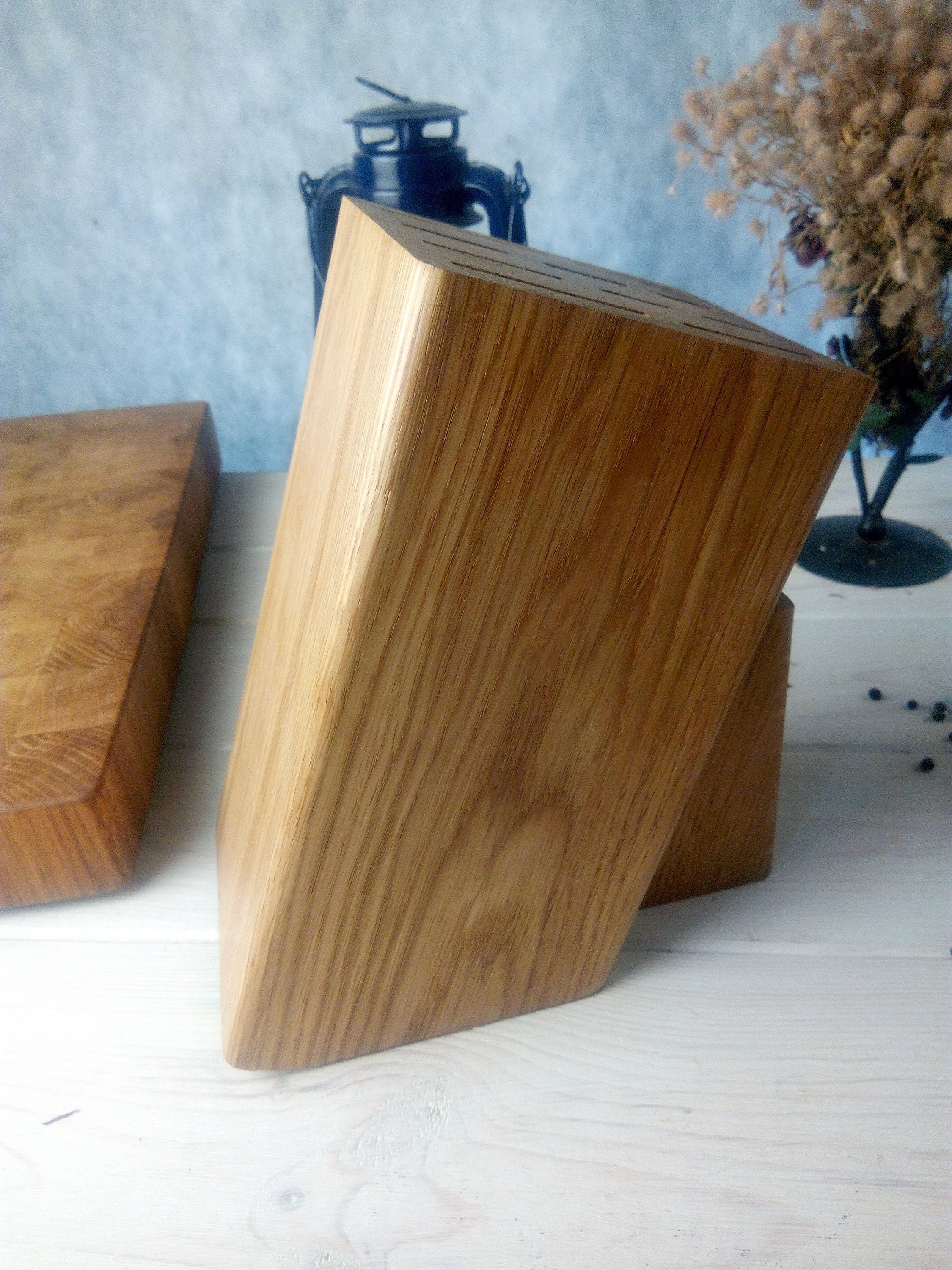 Custom Knife Block Handmade Knife Holder Housewarming Gift - Etsy