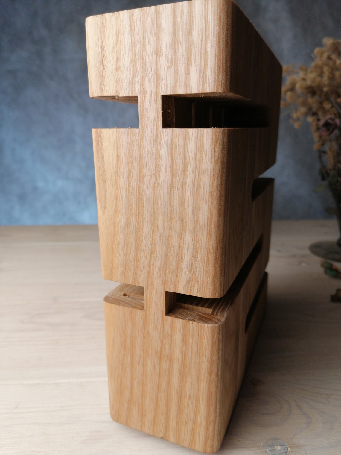 Wood Knife Block, Handmade, Knife Holder, Housewarming Gift, Knife ...