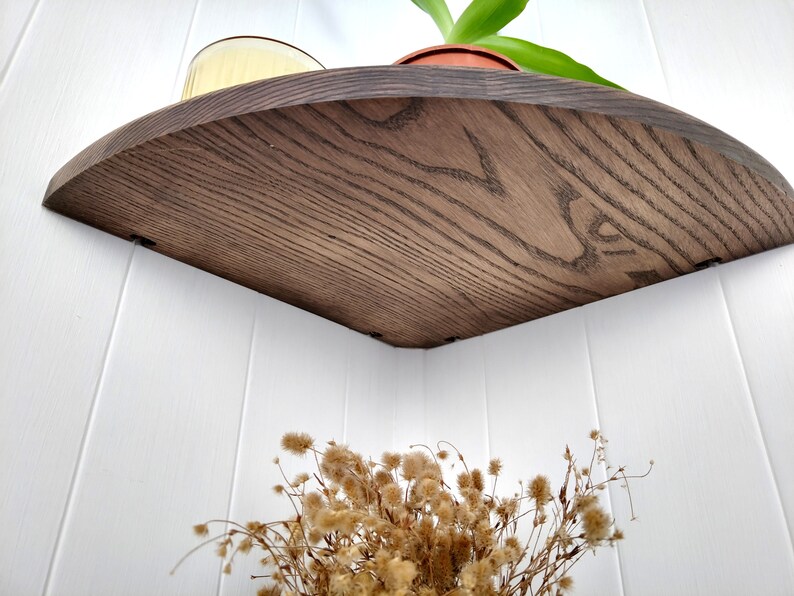 Corner Shelf Corner Wall Shelf With Radius Wall Mounted - Etsy