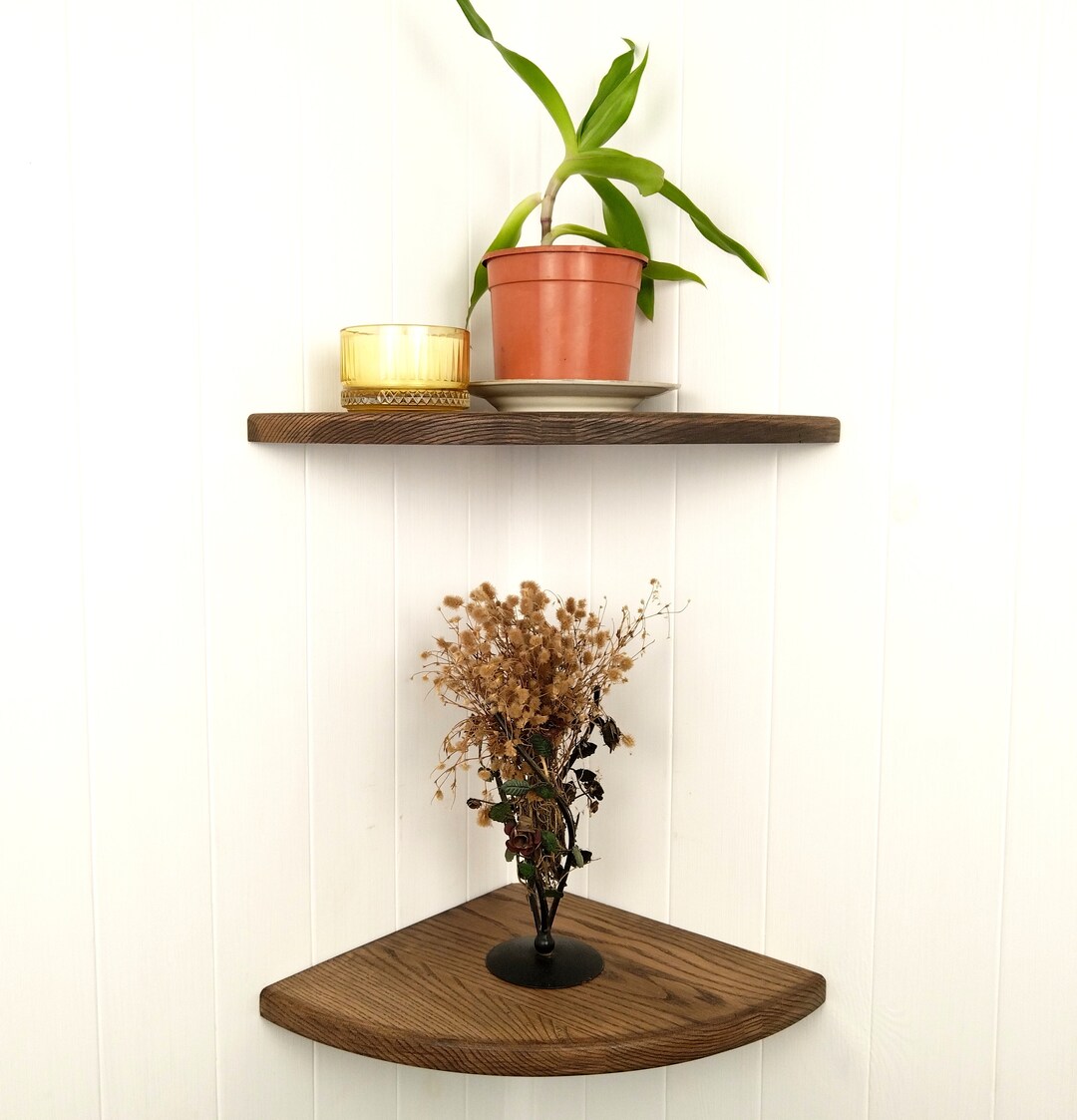 Corner Shelf, Corner Wall Shelf With Radius, Wall Mounted Shelf ...