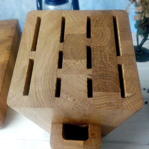 Custom Knife Block, Handmade, Knife Holder, Knife Handle, Kitchen ...