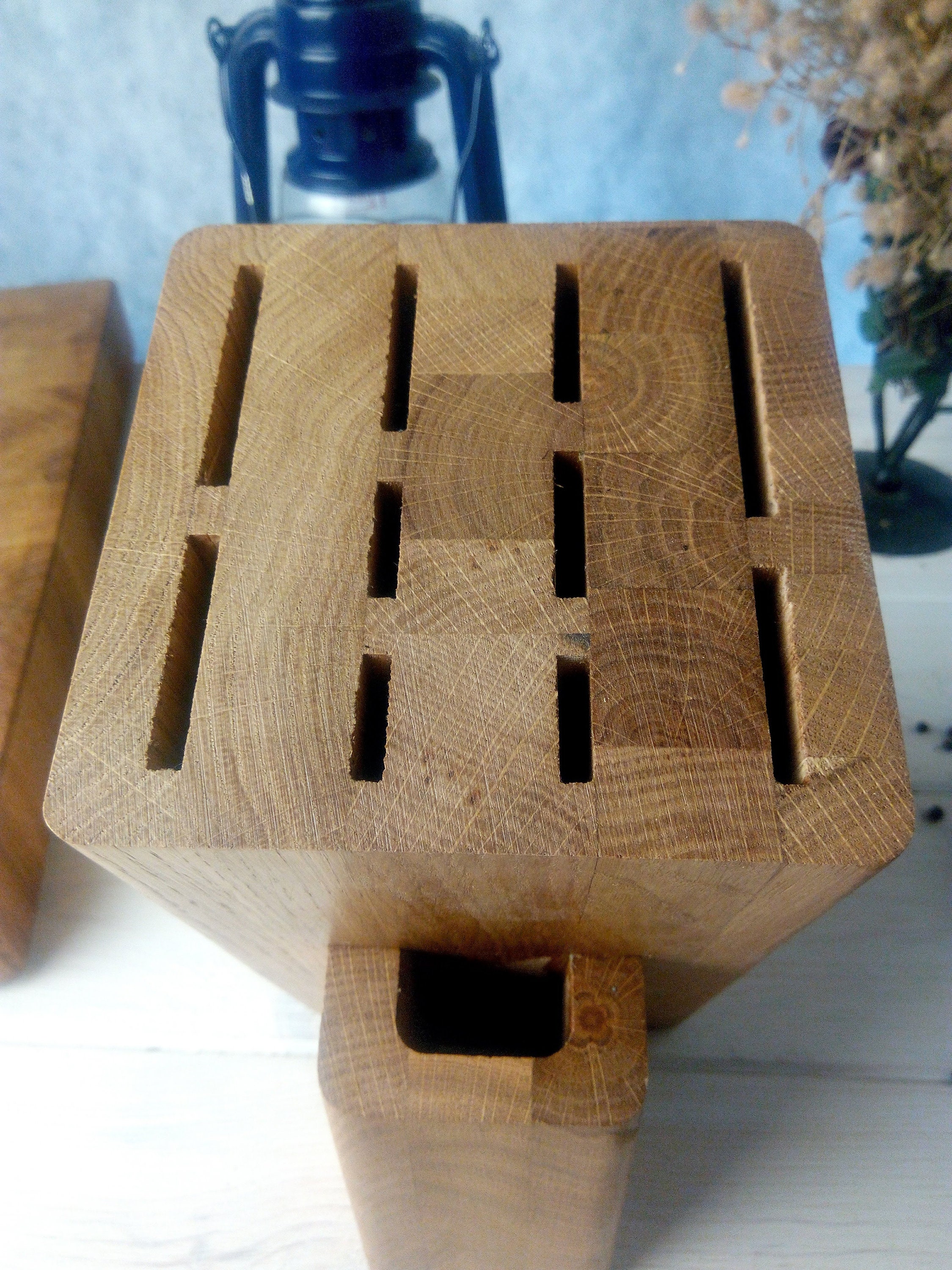 Custom Knife Block Handmade Knife Holder Housewarming Gift - Etsy