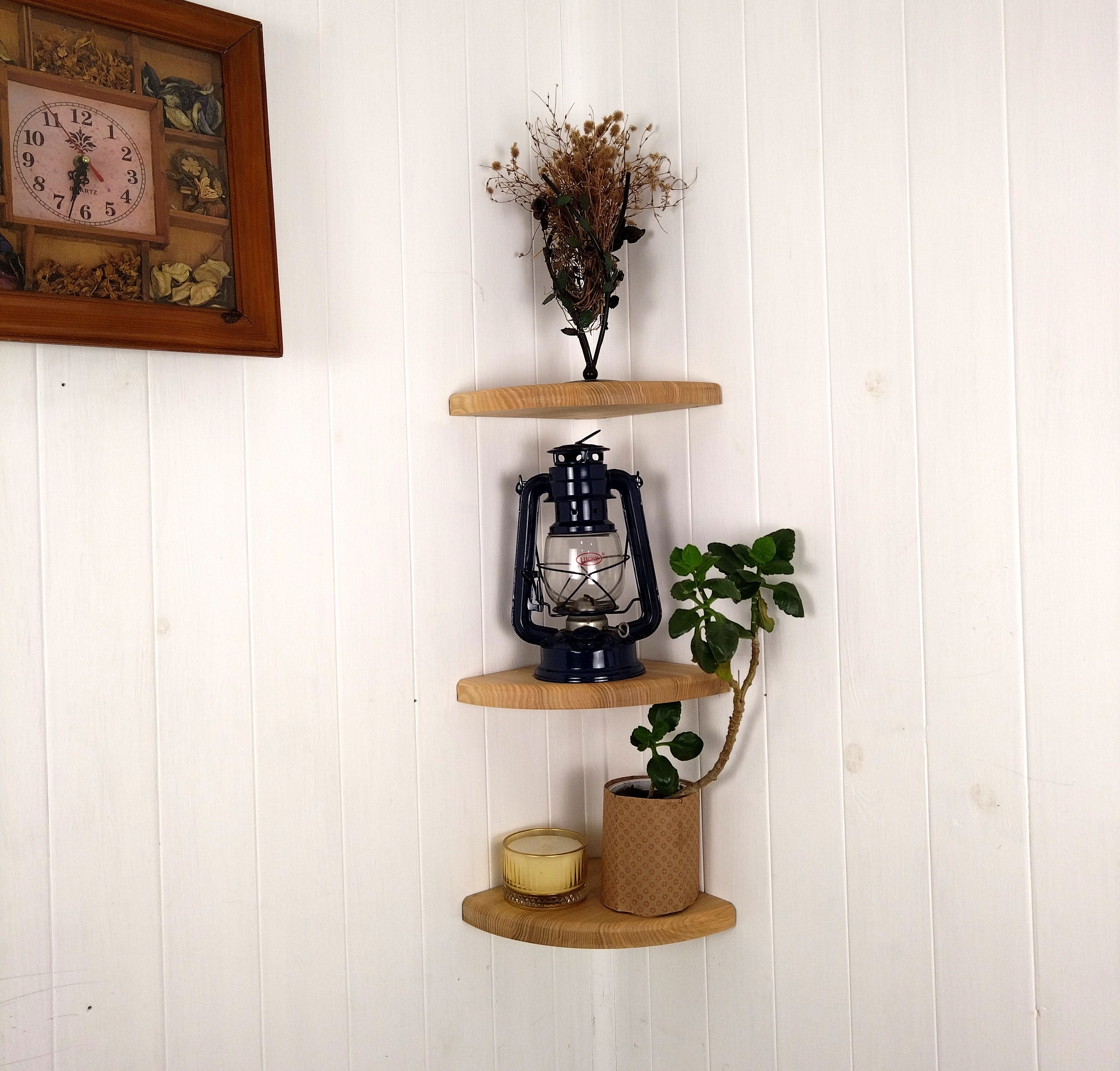 Corner Shelf, Corner Wall Shelf With Radius, Wall Mounted Shelf ...