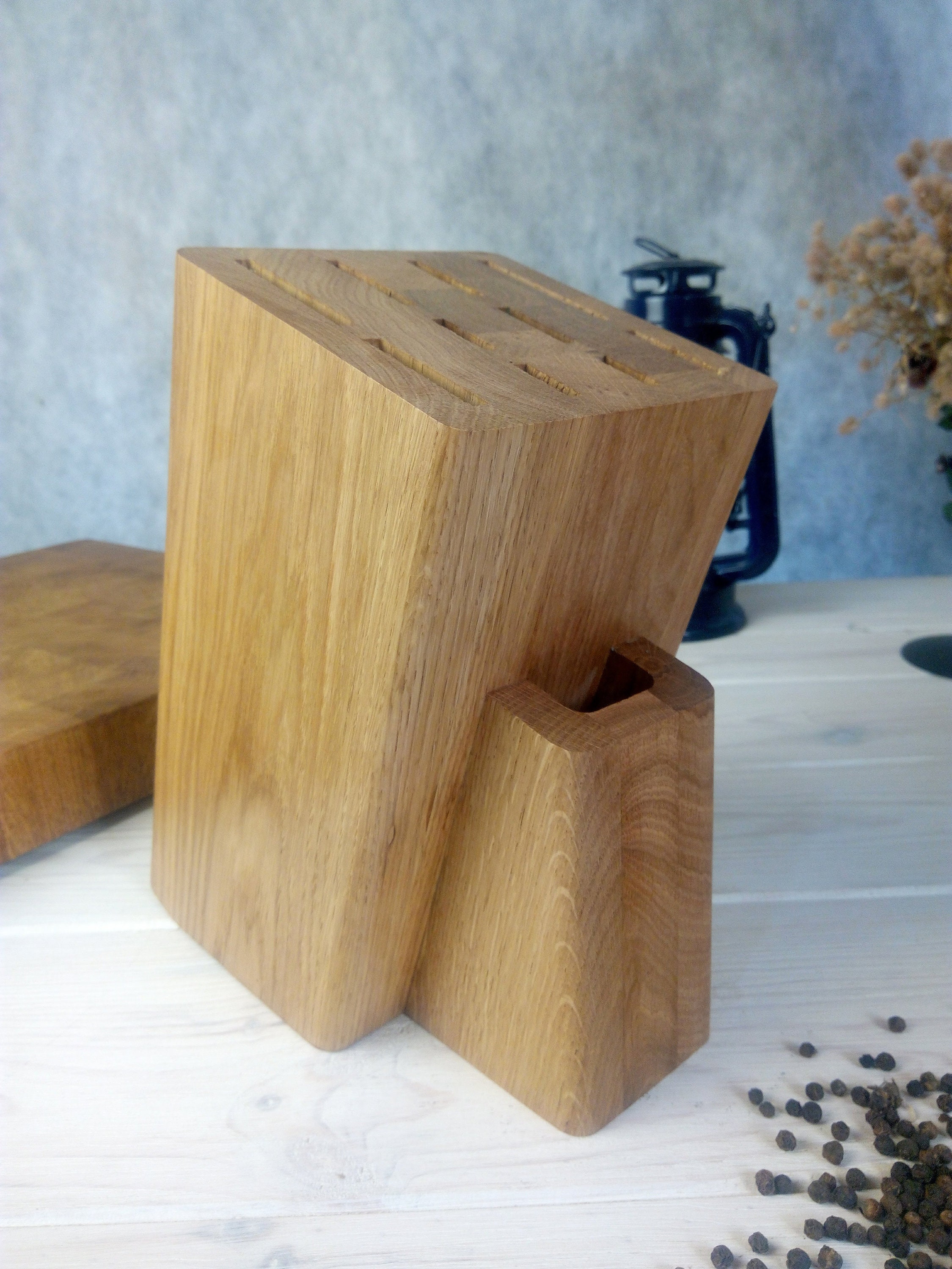 Custom Knife Block Handmade Knife Holder Housewarming Gift - Etsy