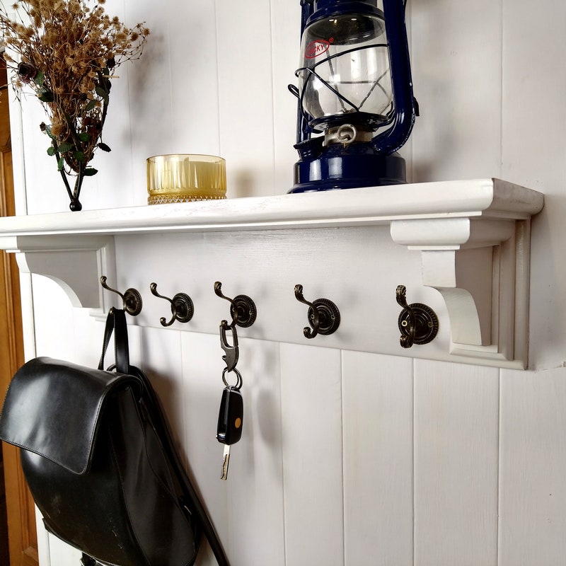 Antique White Coat Racks - Etsy UK