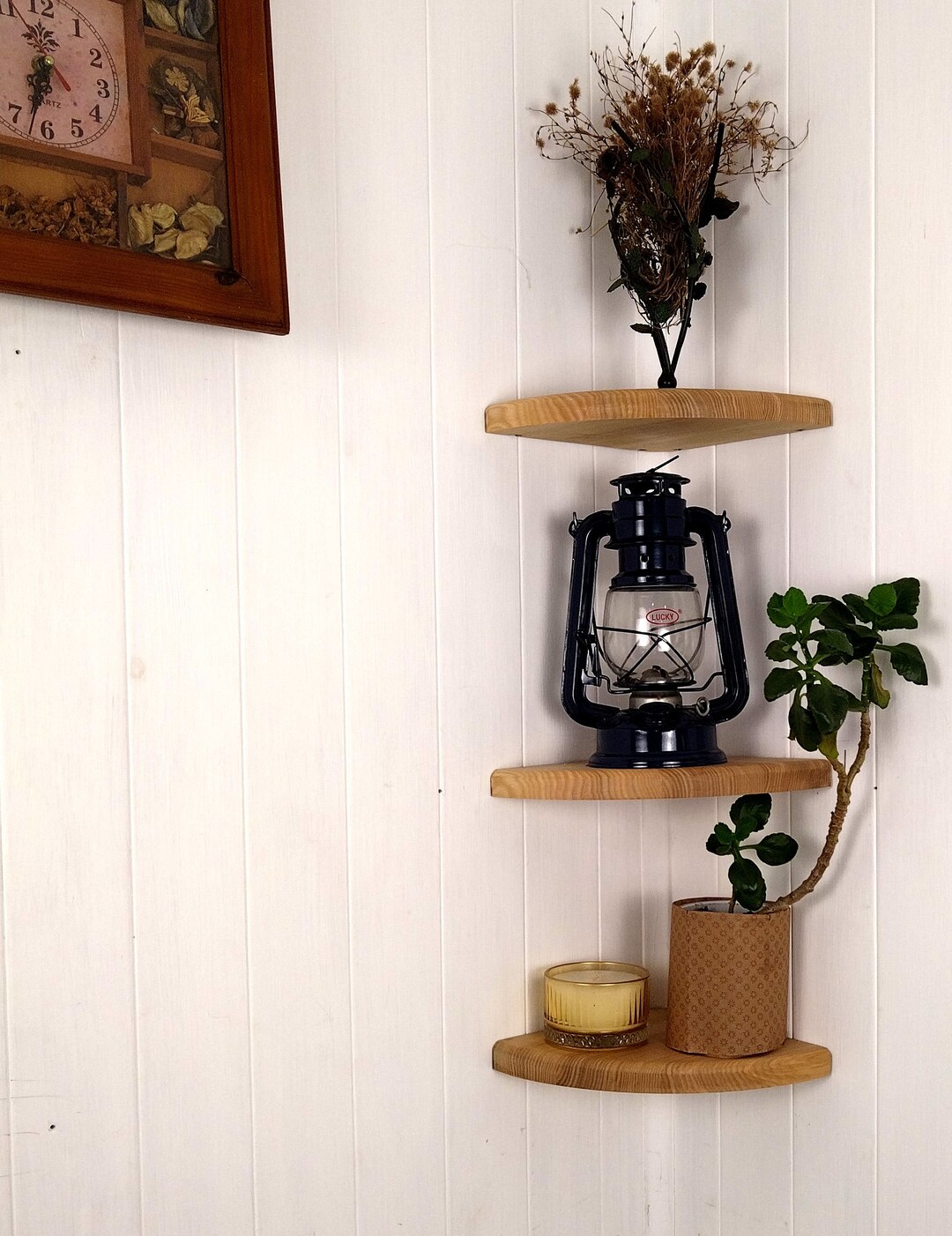 Corner Shelf, Corner Wall Shelf With Radius, Wall Mounted Shelf ...