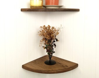 Solid Wood Single Wall Shelf - Etsy