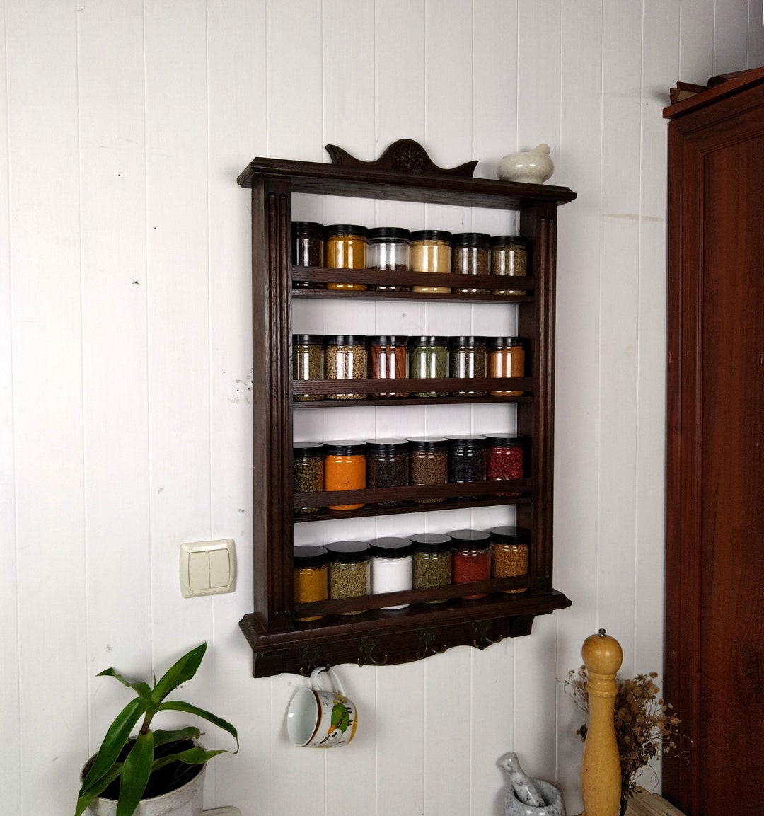 Spice Rack, Large Spice Rack, Coffee Mug Rack, Spice Organizer, Spice ...