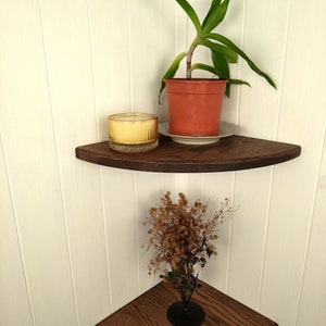 Corner Shelf, Corner Wall Shelf With Radius, Wall Mounted Shelf ...
