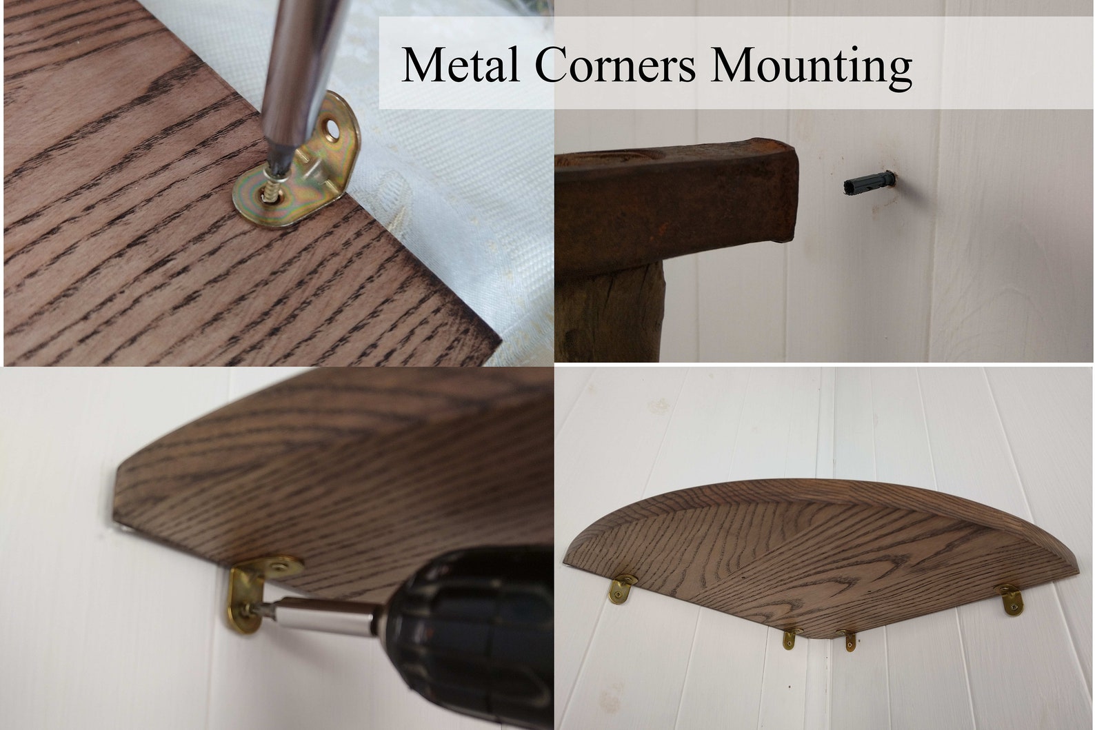Corner Shelf, Corner Wall Shelf With Radius, Wall Mounted Shelf ...