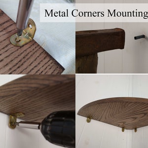 Corner Shelf, Corner Wall Shelf With Radius, Wall Mounted Shelf ...