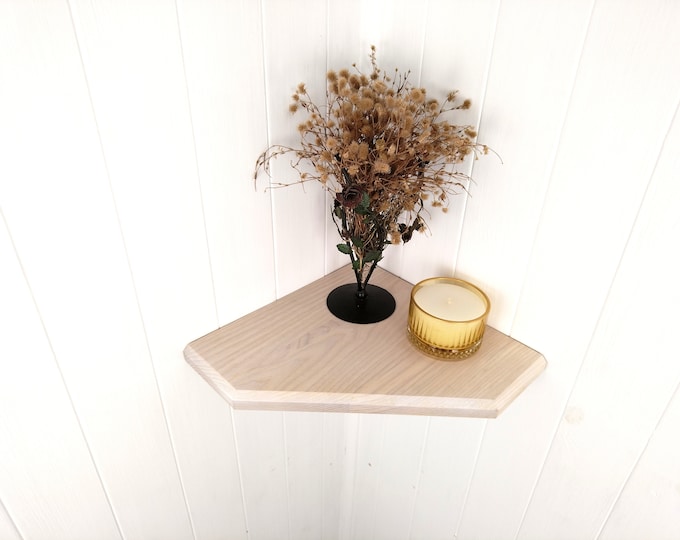 BestLoft Corner Shelf Eck Regal Regal Rund Wandregal rund Holz ...