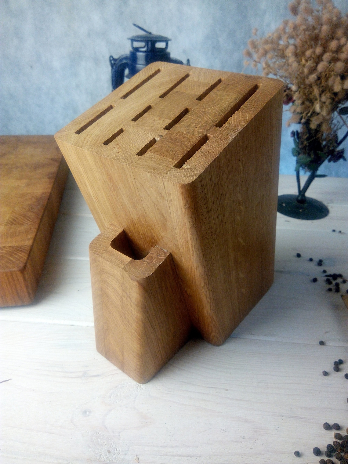 Custom Knife Block Handmade Knife Holder Housewarming Gift - Etsy