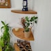 Corner Shelf, Corner Wall Shelf With Radius, Wall Mounted Shelf ...