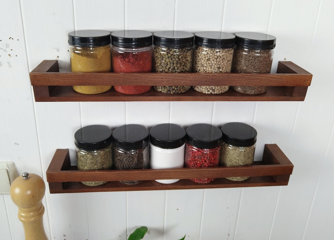 Spice Shelf, Wall Shelves, Large Spice Rack, Spice Organizer, Spice ...
