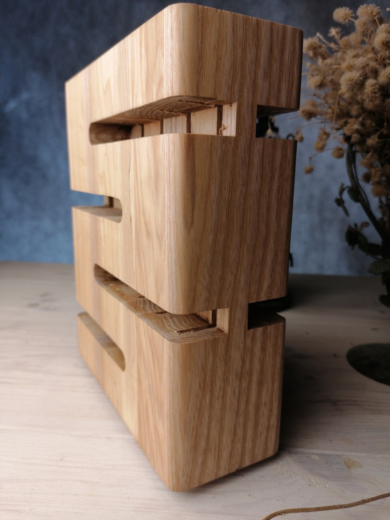 Wood Knife Block, Handmade, Knife Holder, Housewarming Gift, Knife ...