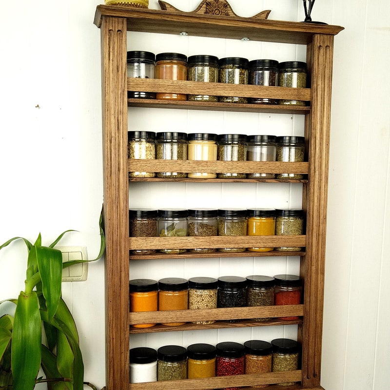 Wooden Spice Rack - Etsy