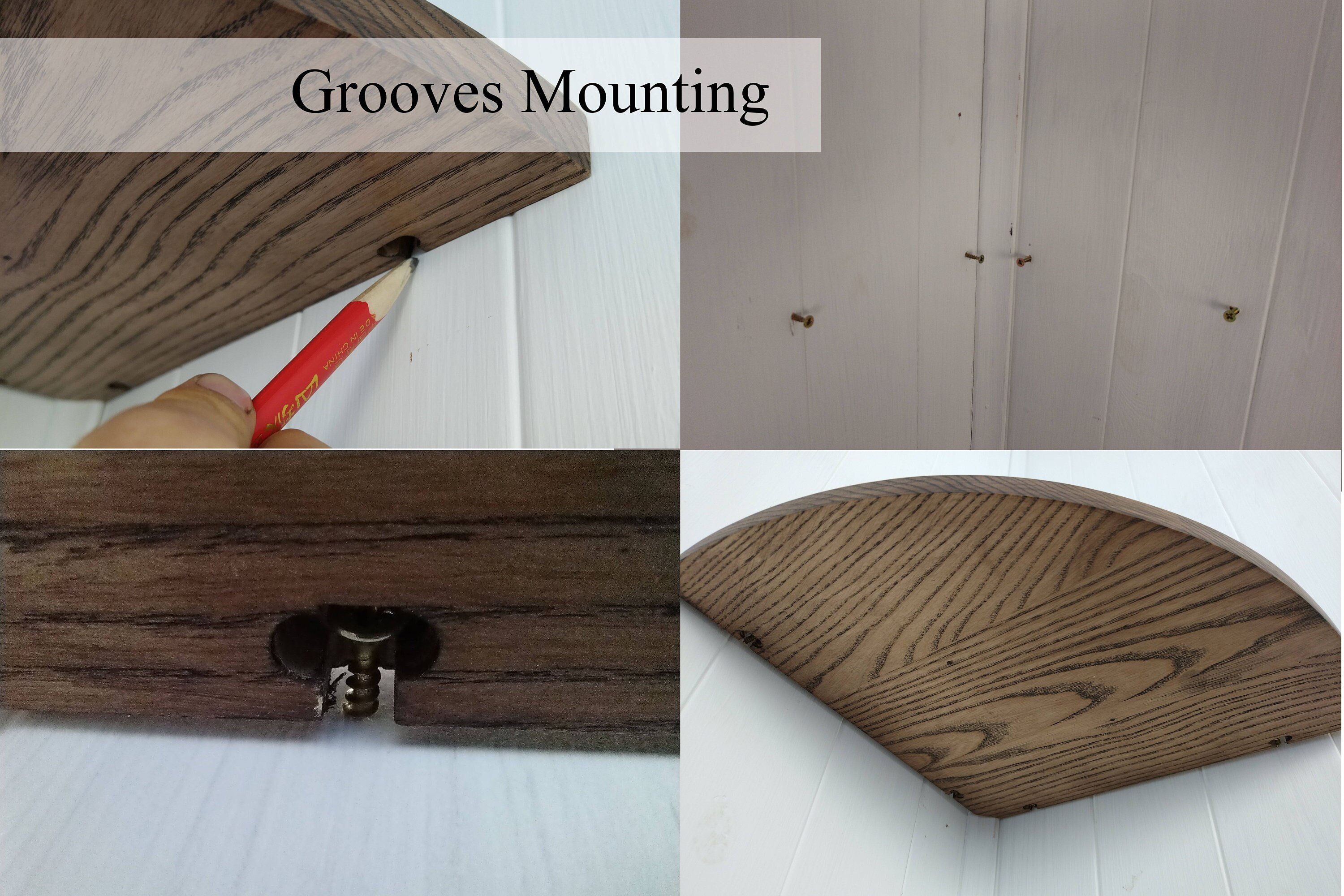 Corner Shelf, Corner Wall Shelf With Radius, Wall Mounted Shelf ...