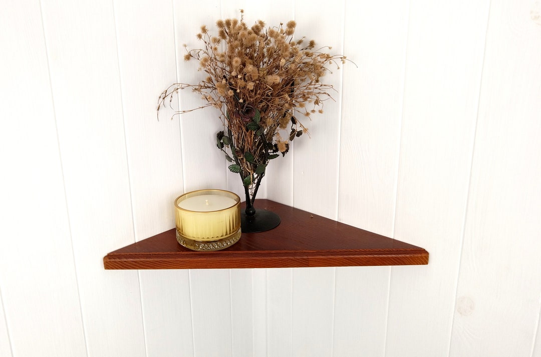 Corner Shelf, Corner Wall Shelf, Wall Mounted Shelf, Floating Corner ...