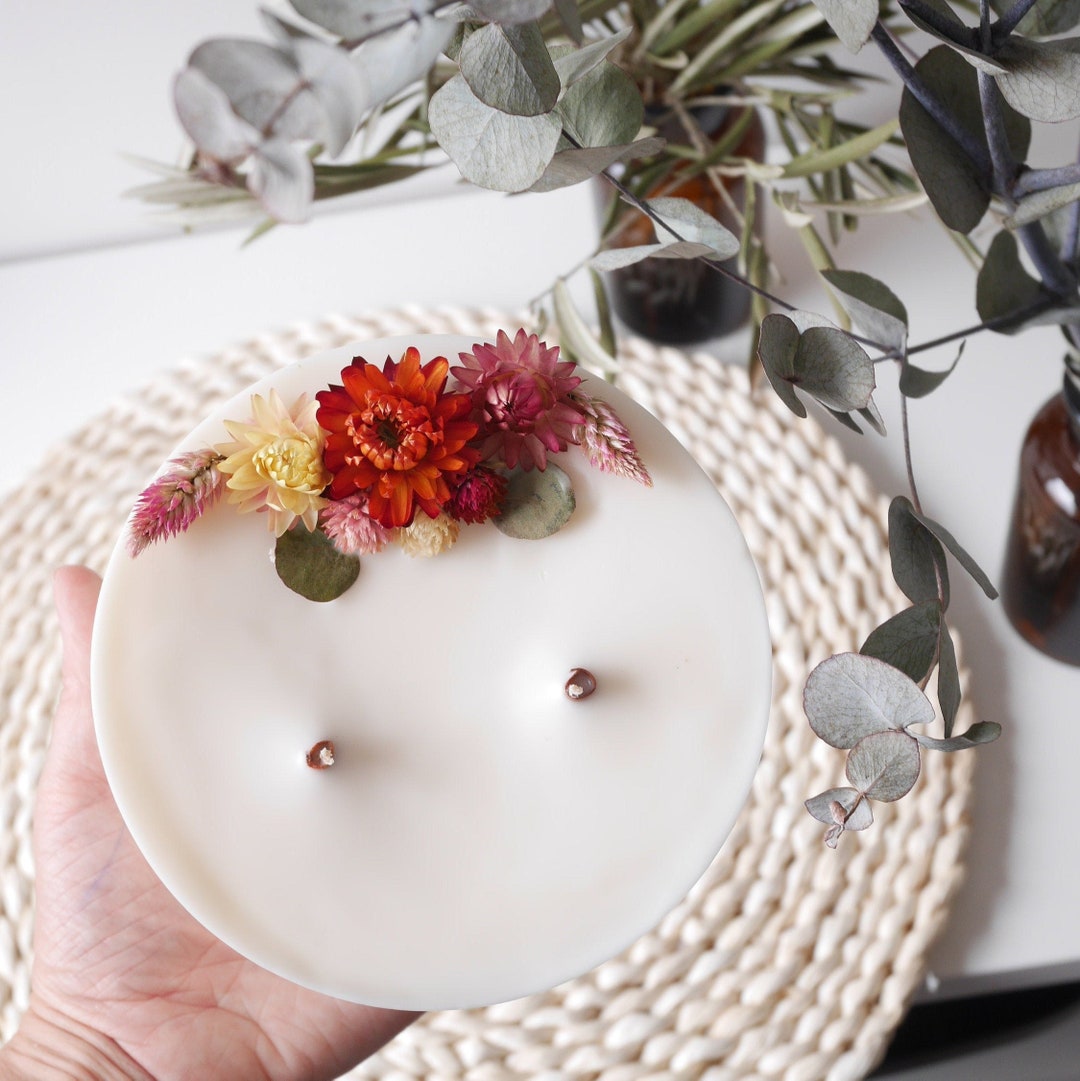 Scented Candle Decoration Dried Flowers, Personalized Candle - Etsy