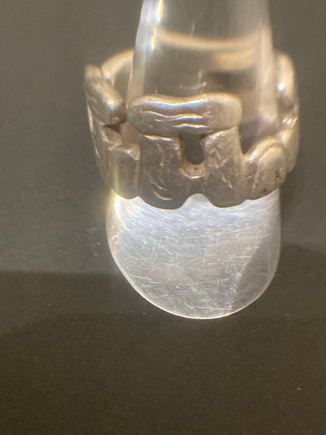 Vintage Hand Made Solid SILVER Original 1989 Design Stonehenge Ring - Etsy