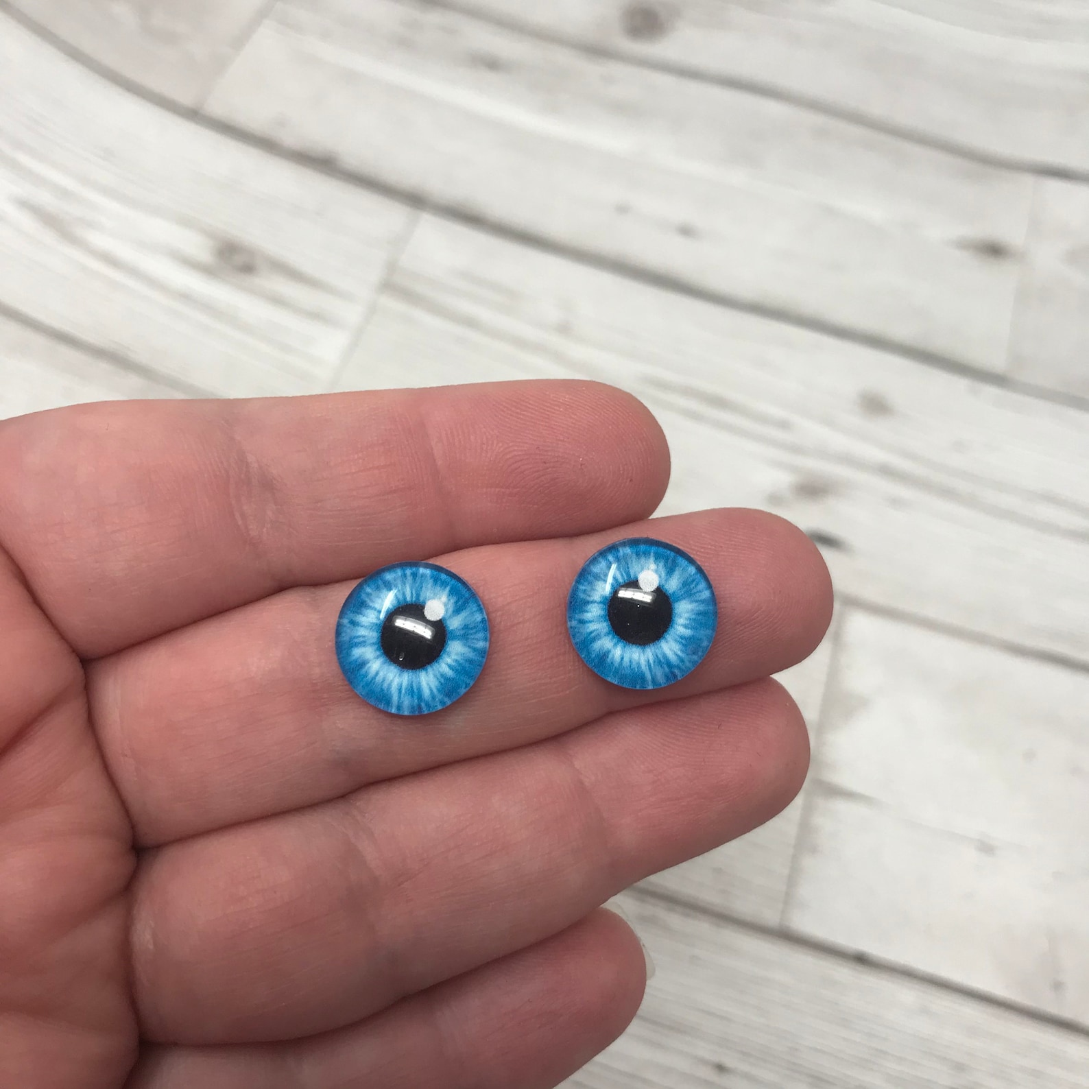 Blue Glass Eye Cabochons in Sizes 8mm to 40mm Human Eyes Husky | Etsy