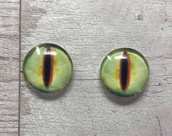 Yellow Glass Eye Cabochons in Sizes 6mm to 40mm Dragon Eyes - Etsy
